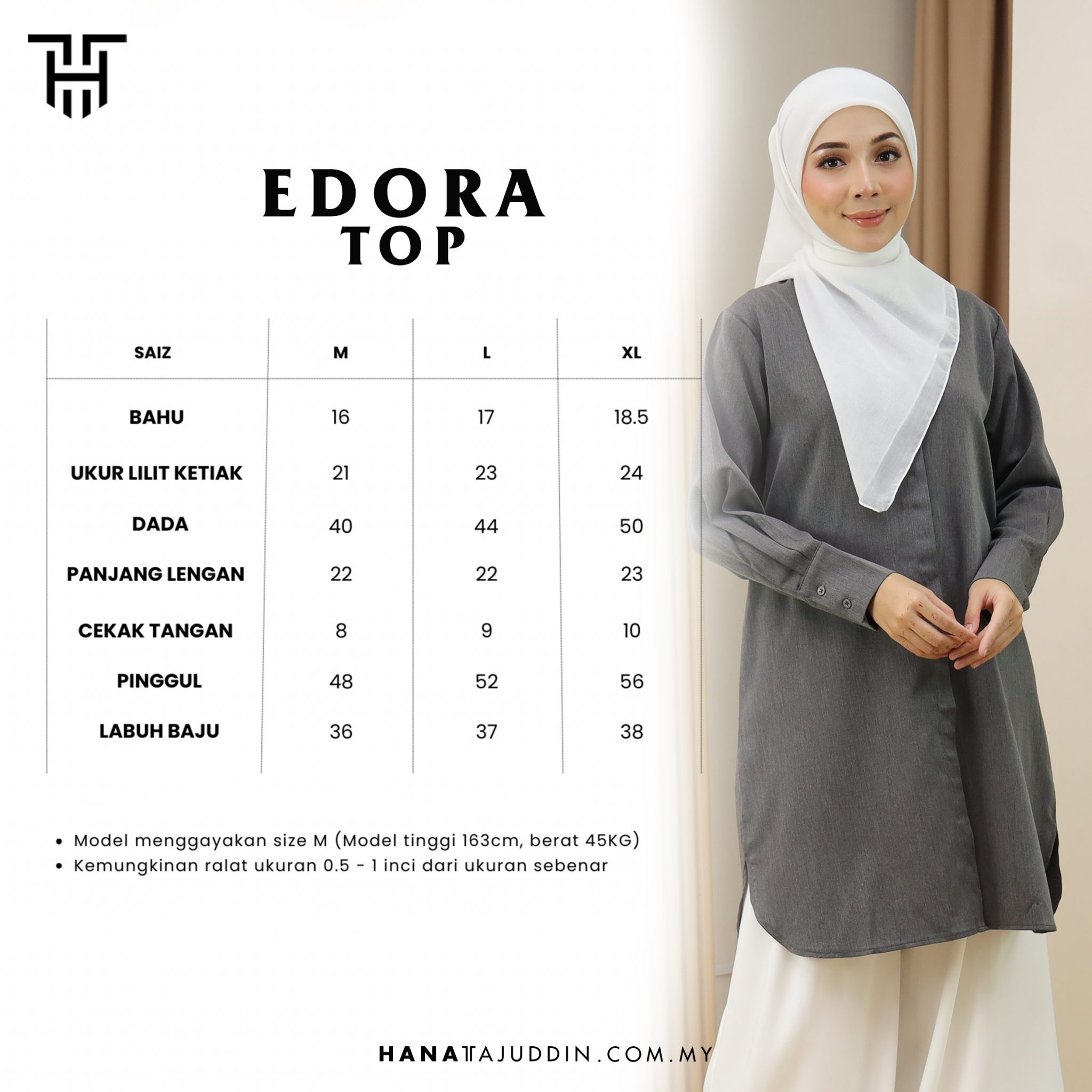 Edora Top in Black – Hana Tajuddin